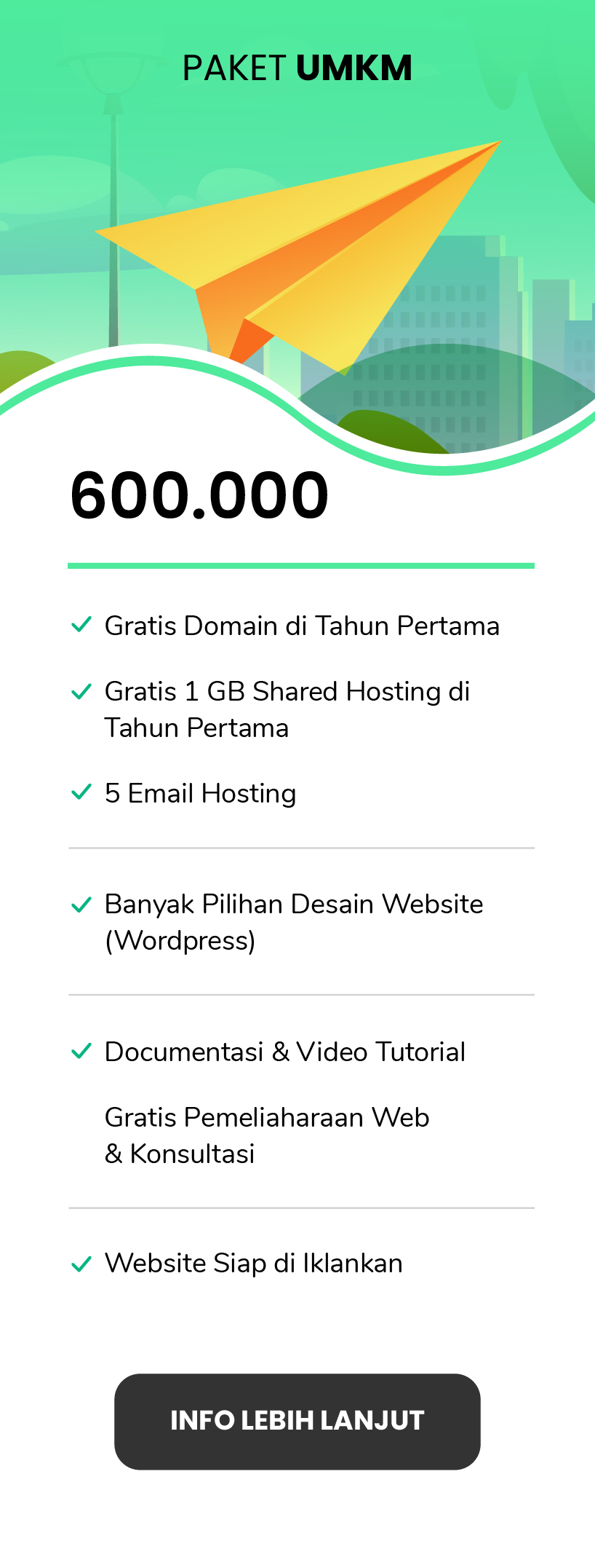 Paket & Harga Jasa Pembuatan Website di Tokoweb.co